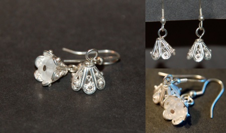 Øredobber - Vintage blomster - Epla